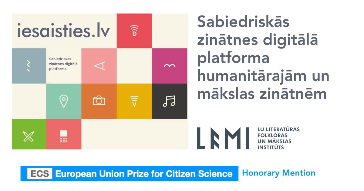 European Recognition for the Citizen Science Platform | researchlatvia